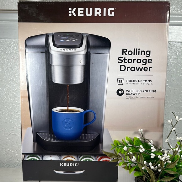 Keurig | Kitchen | New Boxed Keurig 35 Pod Rolling Storage Drawer Black ...